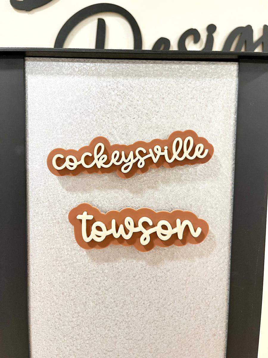 hometown magnet // personalized – dunkirkdesigns