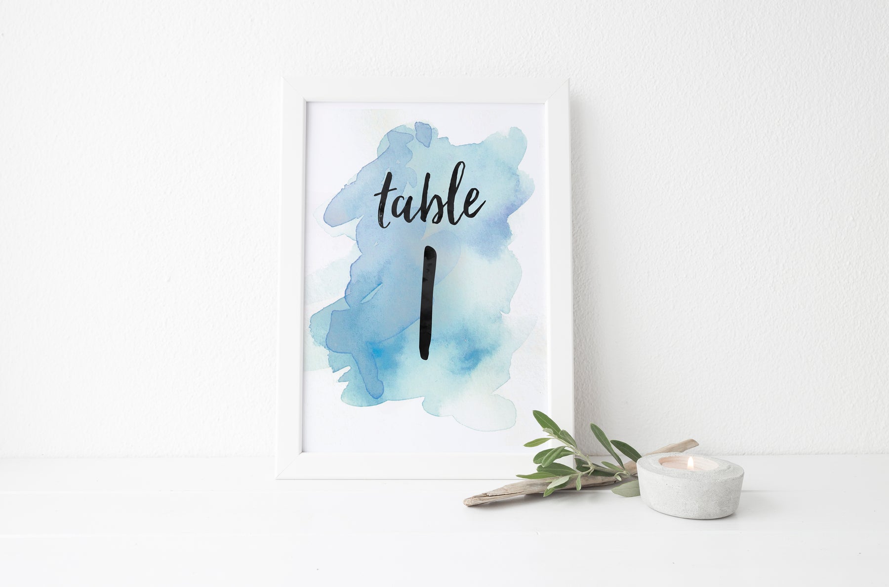 Watercolor Splash Table Numbers – dunkirkdesigns